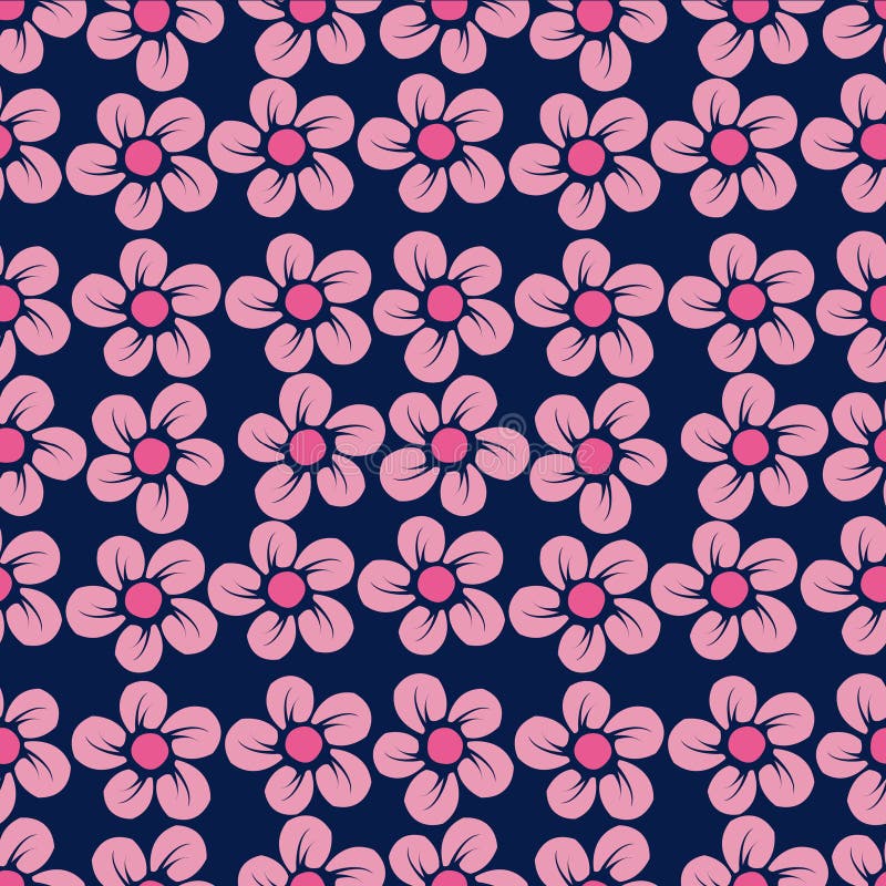 Seamless Small Floral Pattern in Vector Stock Illustration ...