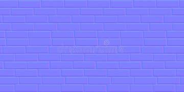 Seamless Smooth Embossed Subway Brick or Tile Wall Normal Map ...