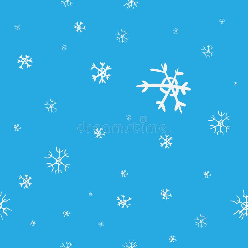 Seamless snow pattern stock vector. Illustration of design - 68642729