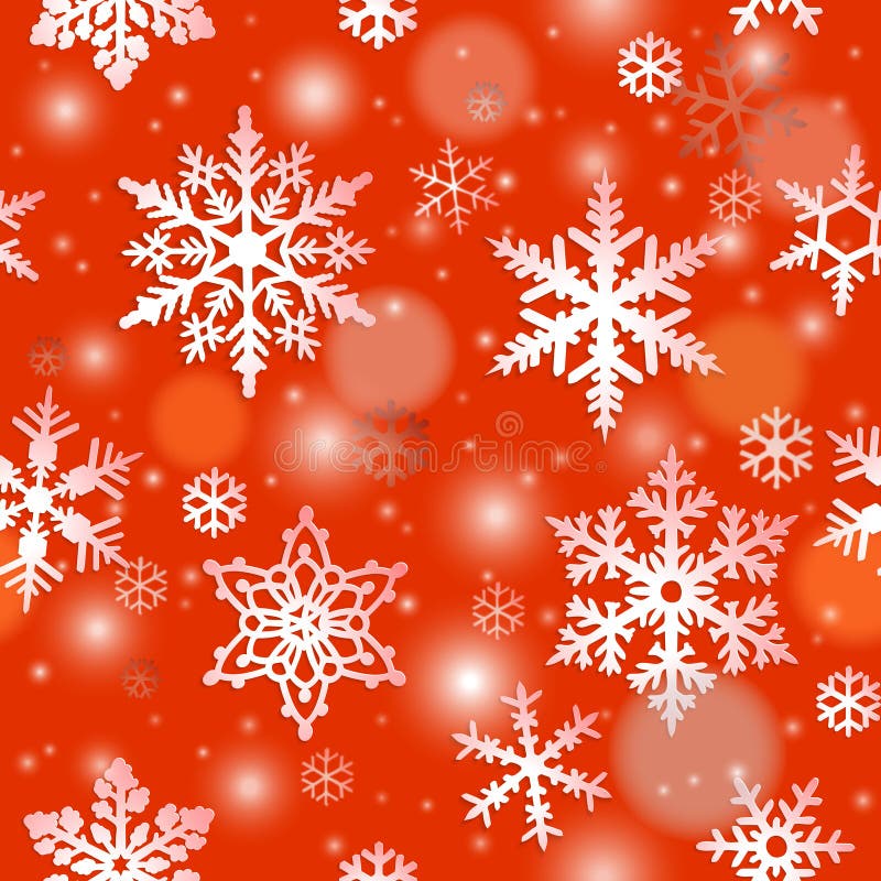 Seamless Snowflake Background Stock Vector - Illustration of abstract ...