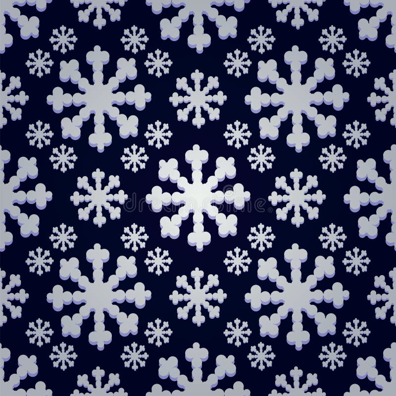 Seamless Snowflake Pattern Background Stock Vector - Illustration of ... Seamless Snowflake Pattern Background Stock Vector - Illustration of ...