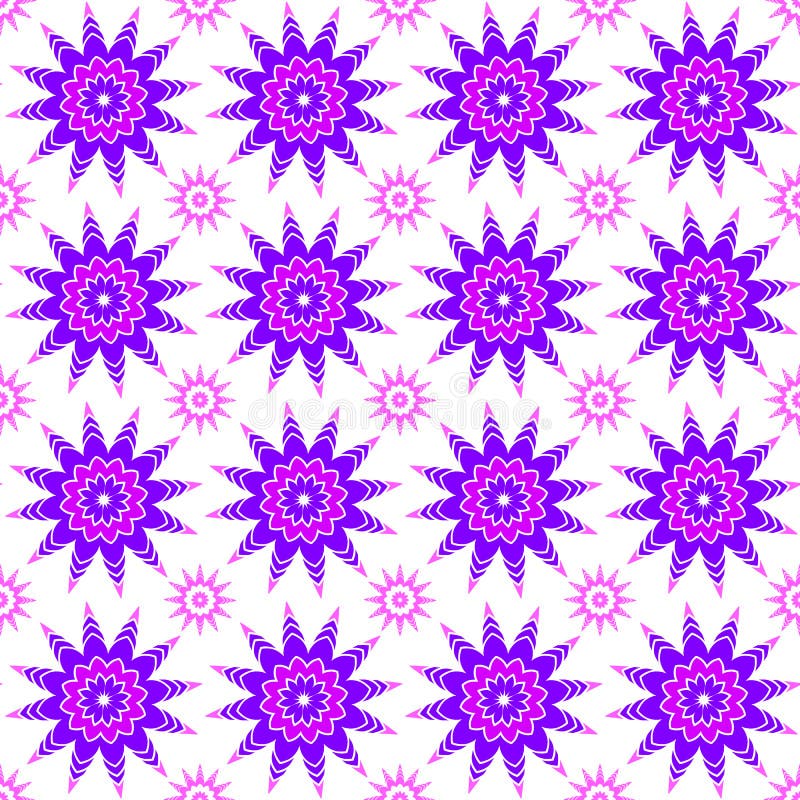 Seamless snowflake pattern stock illustration. Illustration of crystal ...