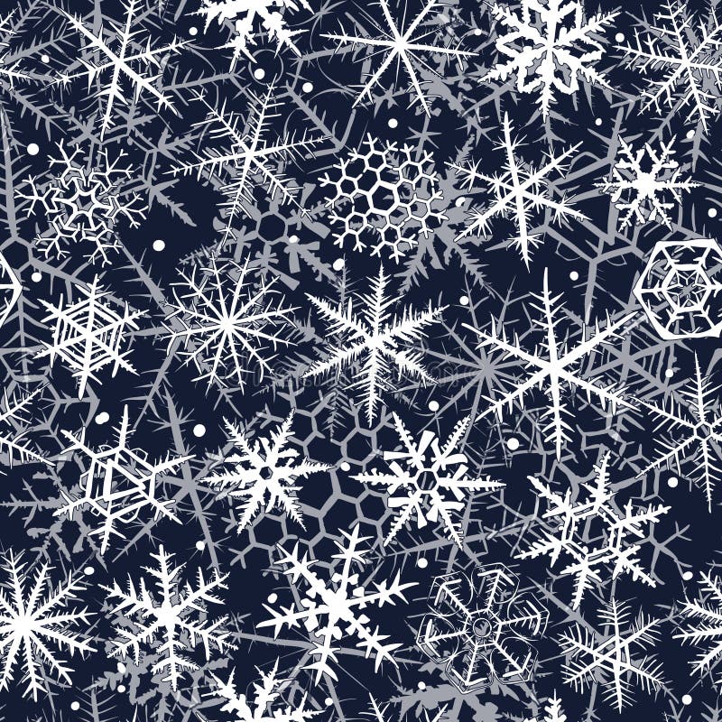 Seamless Deep Blue Christmas Texture. EPS 8 Stock Vector - Illustration ...