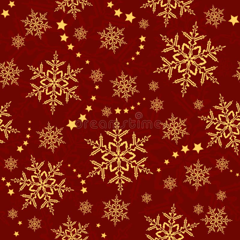Seamless Snowflake, Star Border Stock Vector - Illustration of ...