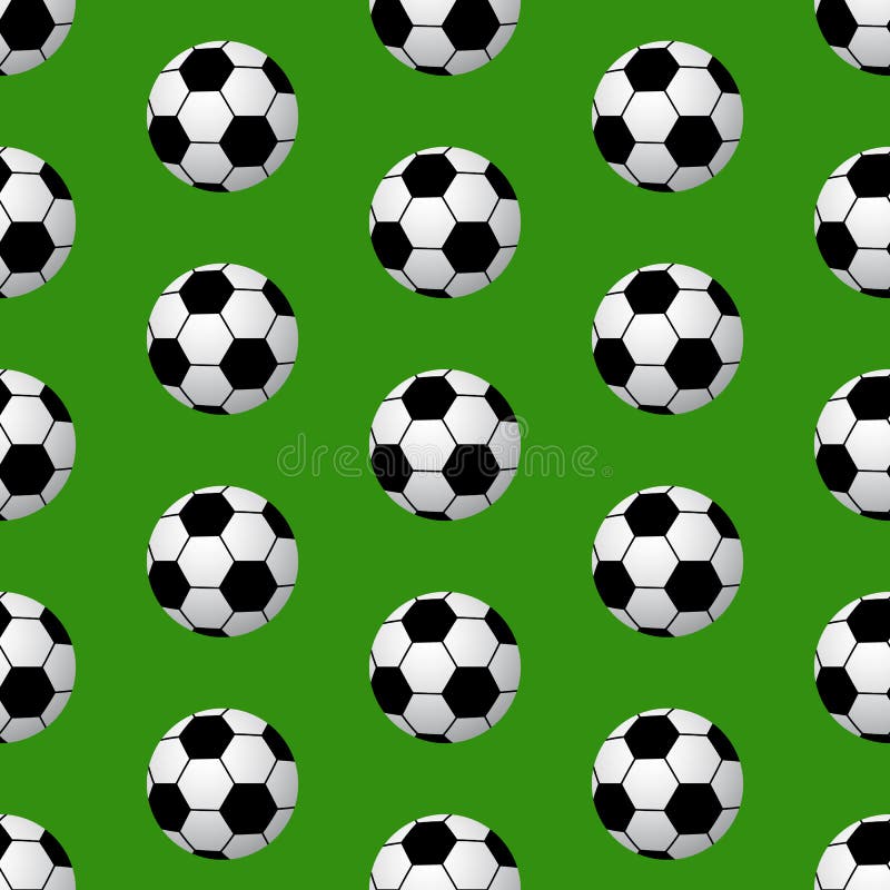 Seamless soccer ball stock vector. Illustration of wallpaper - 63058086