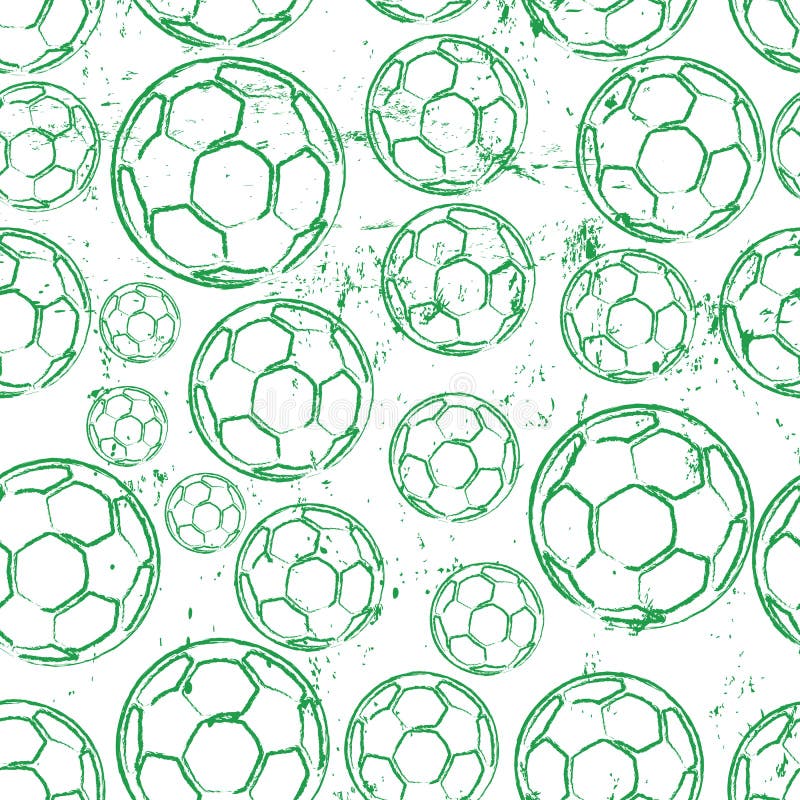 Seamless Soccer O. Football Pattern Stock Vector - Illustration of ...