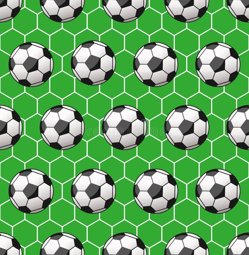 Seamless soccer pattern stock vector. Illustration of leisure - 36385466