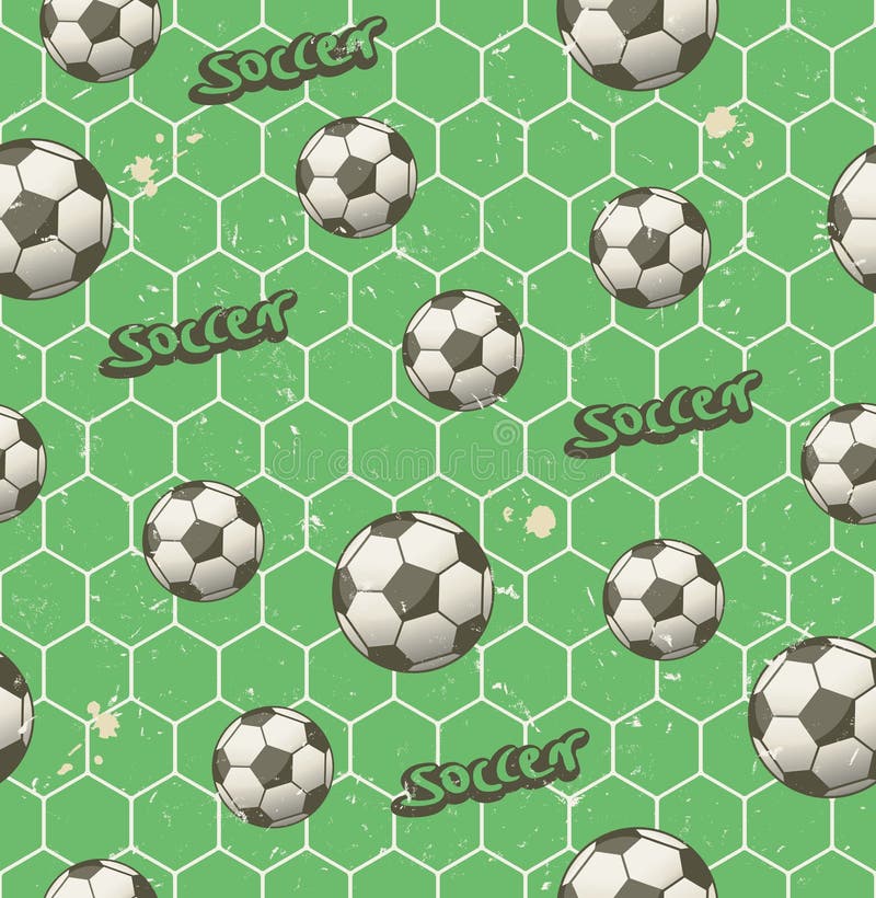 Seamless soccer pattern stock vector. Illustration of leisure - 36385466