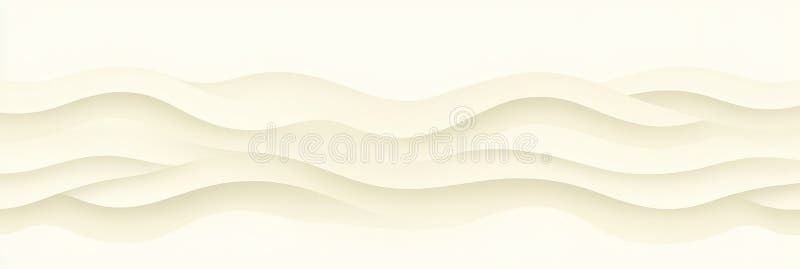Seamless Soft Ivory Gradient, 3D Low Profile Style, Delicate ...