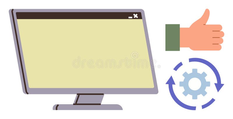 Seamless Software Update Process with Positive Feedback and System Optimization Stock Vector ...