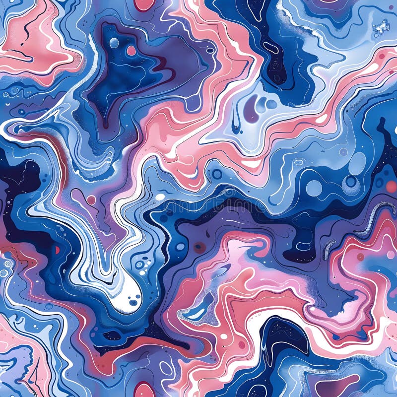 Seamless Space Universe Cosmic Pattern with Planets and Stars Stock ...