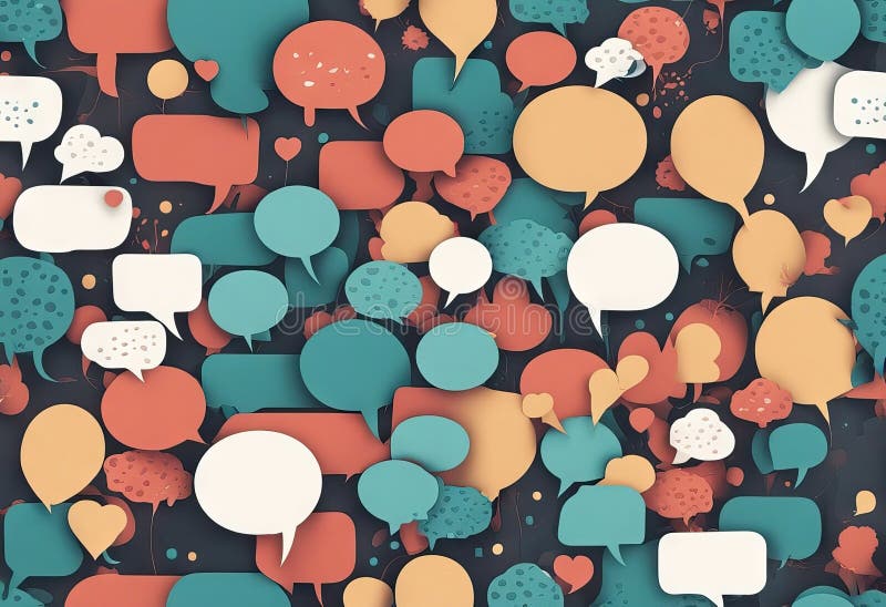Seamless Speech Bubbles Stock IllustrationSpeech Bubble, Pattern ...