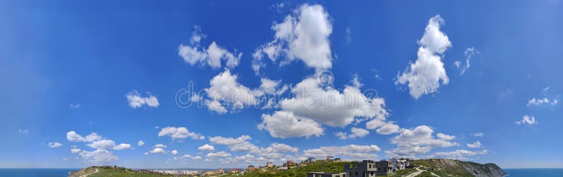 Seamless Spherical Panorama of the Day Cloudy Sky Stock Photo - Image ...