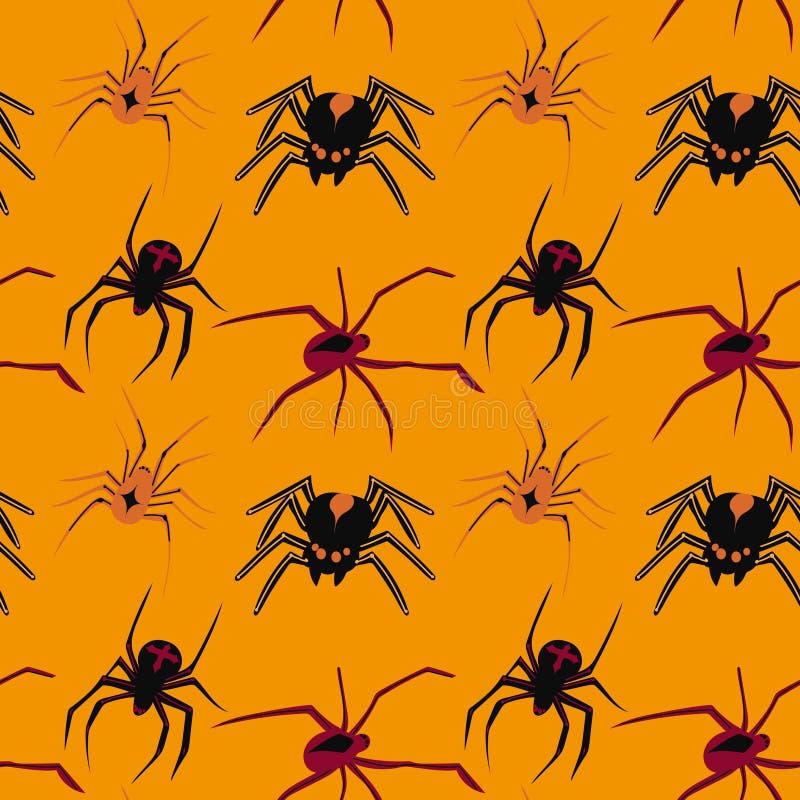 Spiders are Poisonous Insects Stock Illustration - Illustration of ...