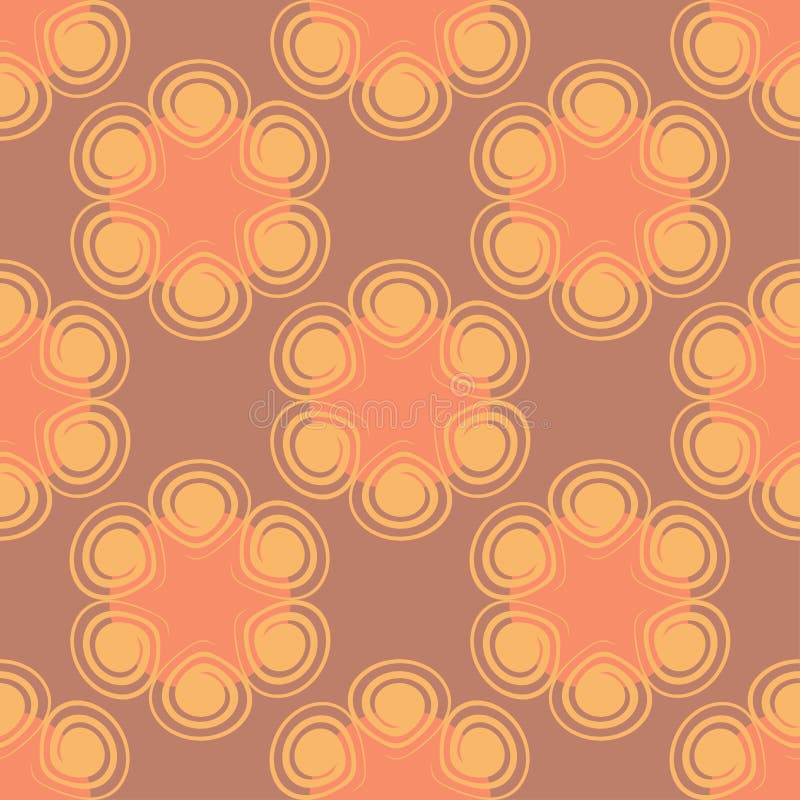 Seamless Spiral Flower Pink Pattern Stock Vector - Illustration of ...