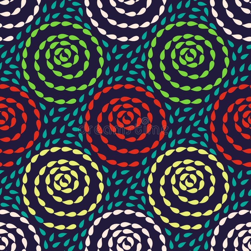 Seamless spiral texture. stock vector. Illustration of colors - 61475185