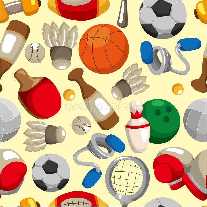 Sport pattern stock vector. Illustration of bowling, pattern - 28759620