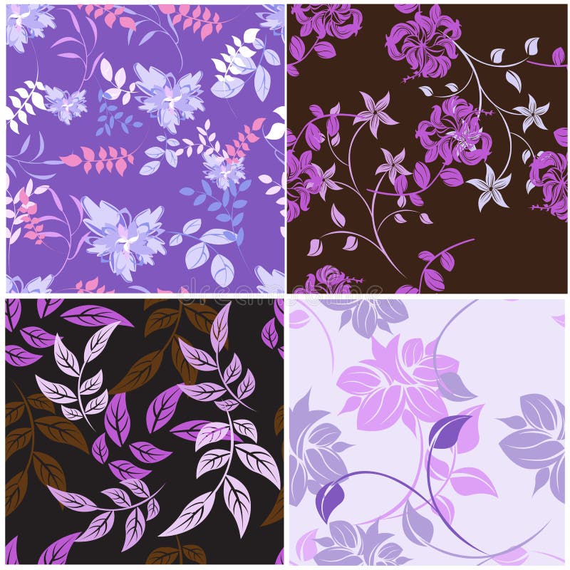 Seamless Spring Flower Illustration Stock Vector - Illustration of ...