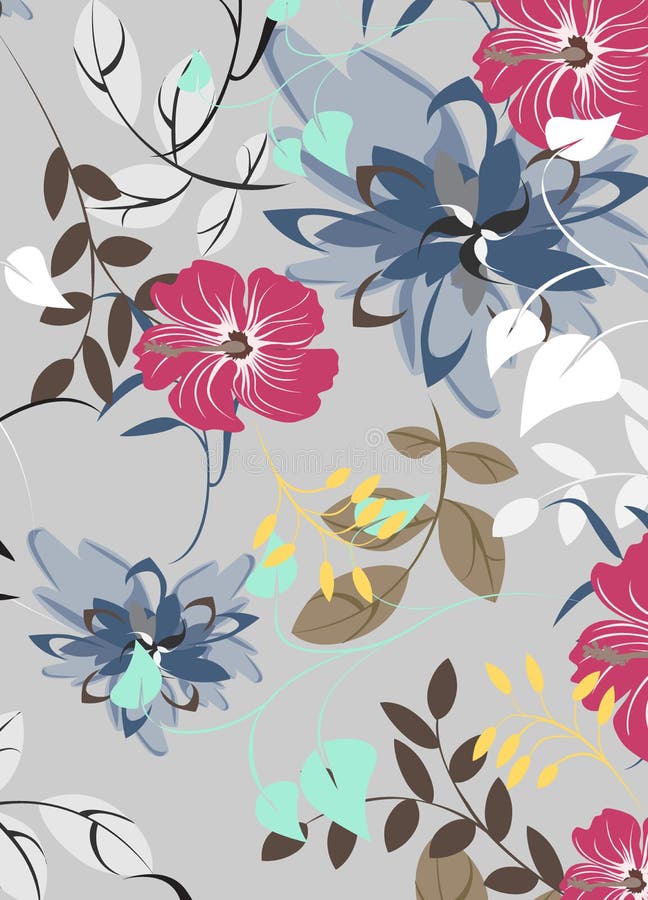 Seamless Spring Flower Illustration Stock Vector - Illustration of ...