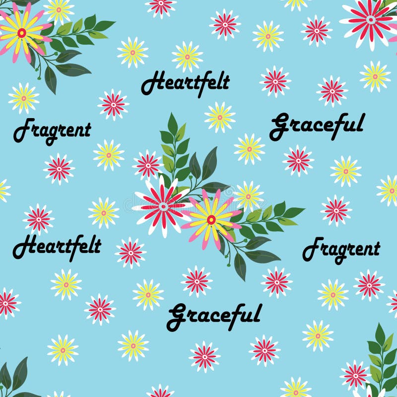 Seamless Spring Flowers, Surface Pattern Designs, To Be Printed on Any ...