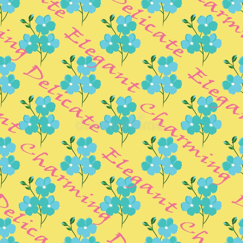 Seamless Spring Flowers, Surface Pattern Designs, To Be Printed on Any ...