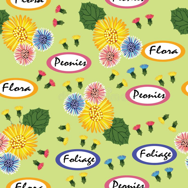Seamless Spring Flowers, Surface Pattern Designs, To Be Printed on Any ...