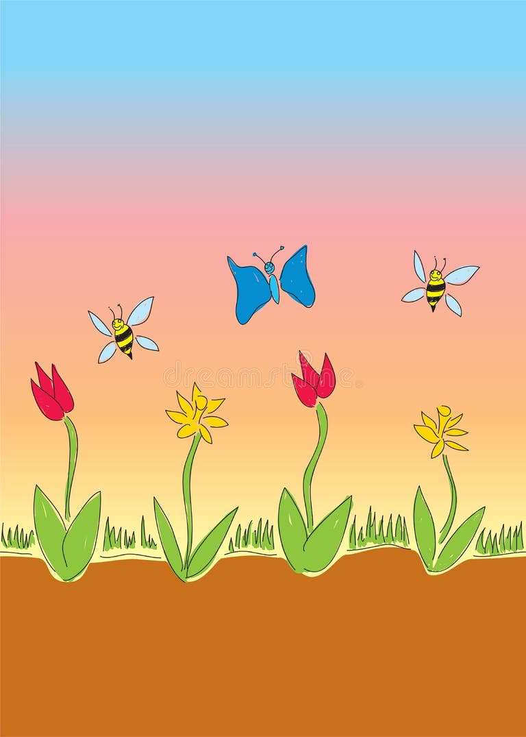 Spring Animals Insects Stock Illustrations – 4,632 Spring Animals ...