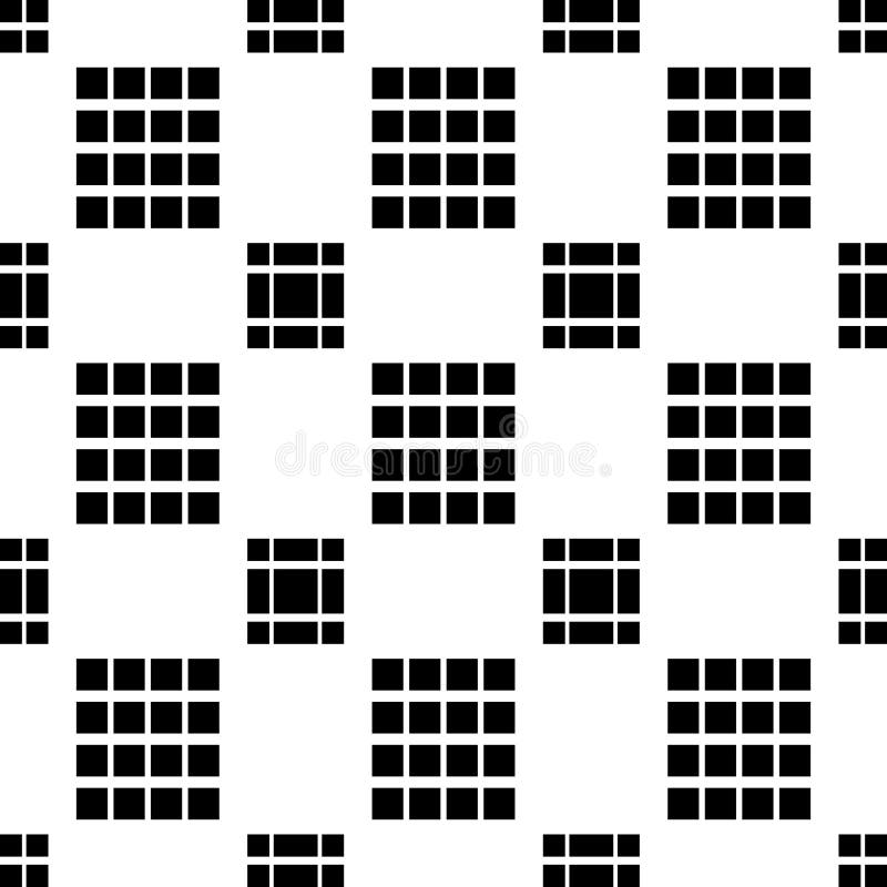 Seamless Square Boxes Pattern Repeated on White Background Fabric ...