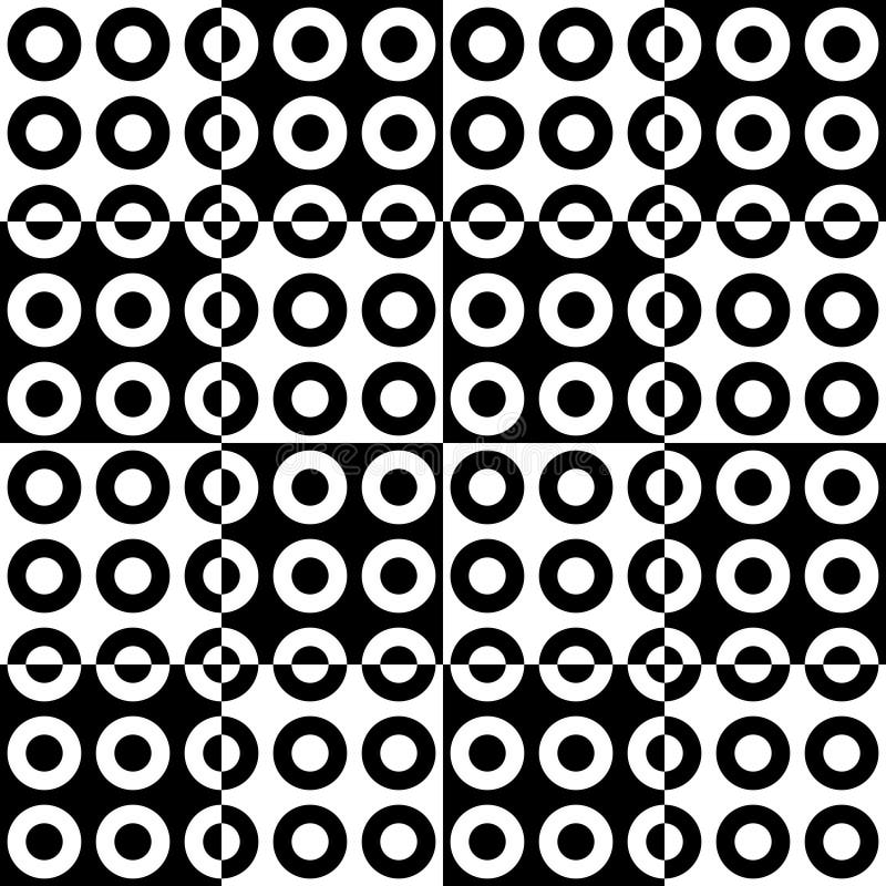 Seamless Square and Circle Pattern Stock Vector - Illustration of ...