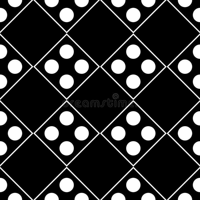 Seamless Square and Circle Pattern Stock Vector - Illustration of ...