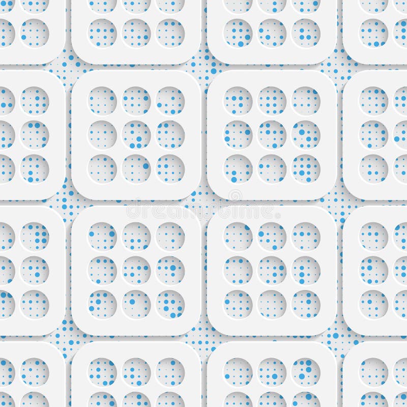 Seamless Square and Circle Pattern. Abstract Shapes Background Stock ...