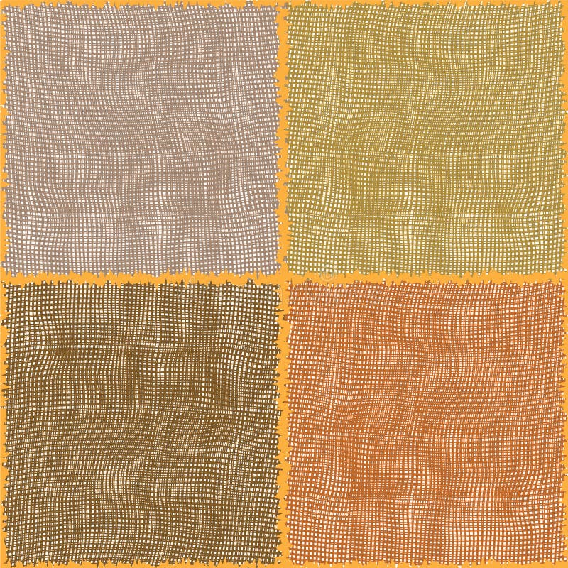 Seamless Square Composition.Linen Textures. Stock Vector - Illustration ...