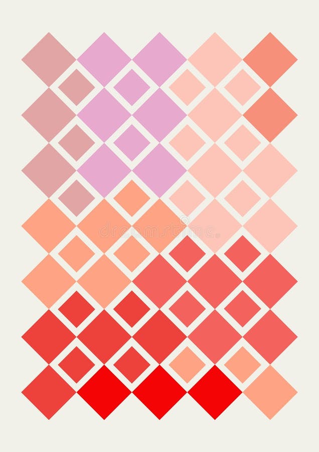 Seamless Square and Diamond Abstract Geometric Pattern Background Stock ...