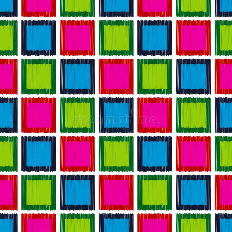 Seamless Square Geometric Pattern Stock Vector - Illustration of ...
