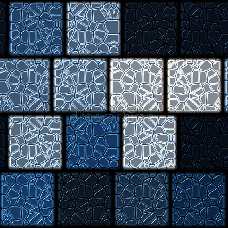 Seamless Square Mosaic Pattern Stock Illustration - Illustration of ...