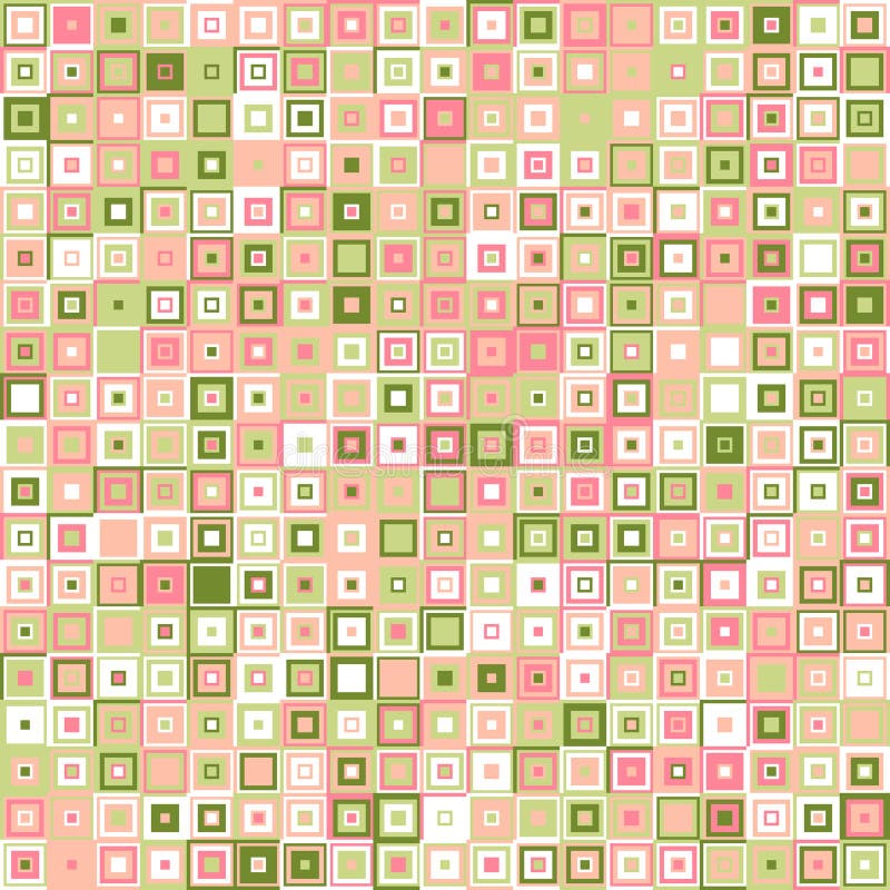 Seamless Square Mosaic Pattern - Vector Illustration Stock Vector ...