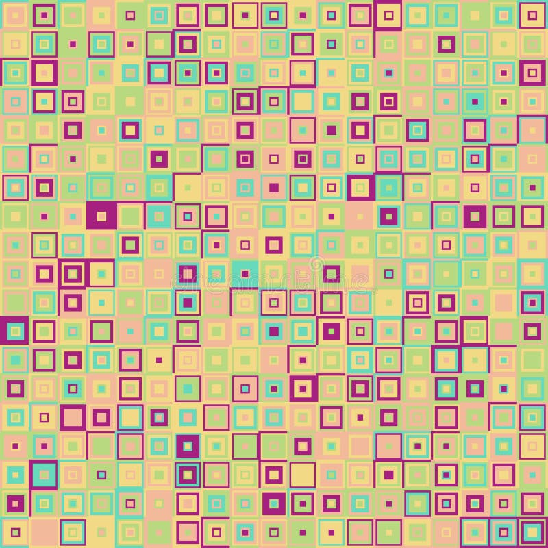 Seamless Square Mosaic Pattern - Vector Illustration Stock Vector ...