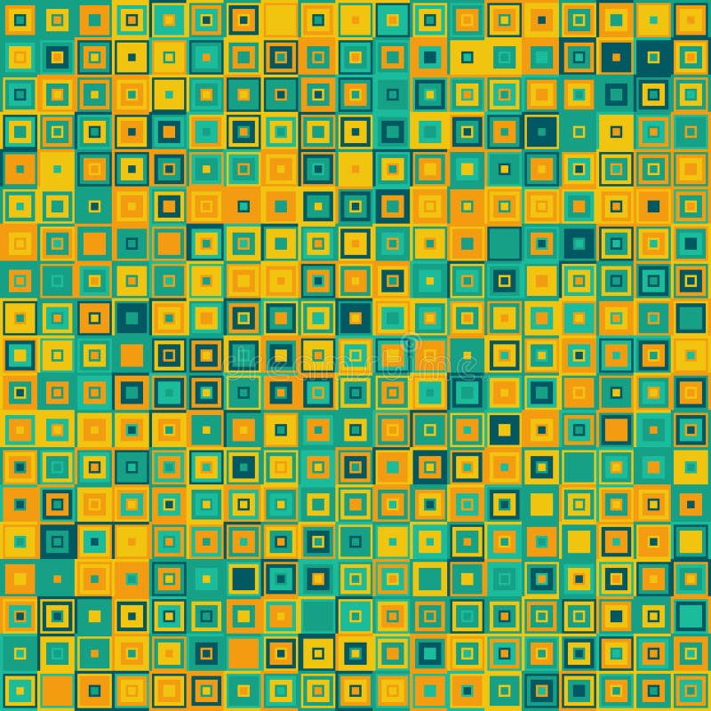Seamless Square Mosaic Pattern - Vector Illustration Stock Vector ...