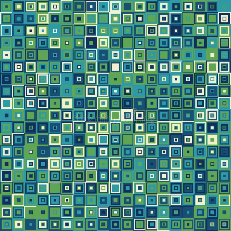 Seamless Square Mosaic Pattern - Vector Illustration Stock Vector ...