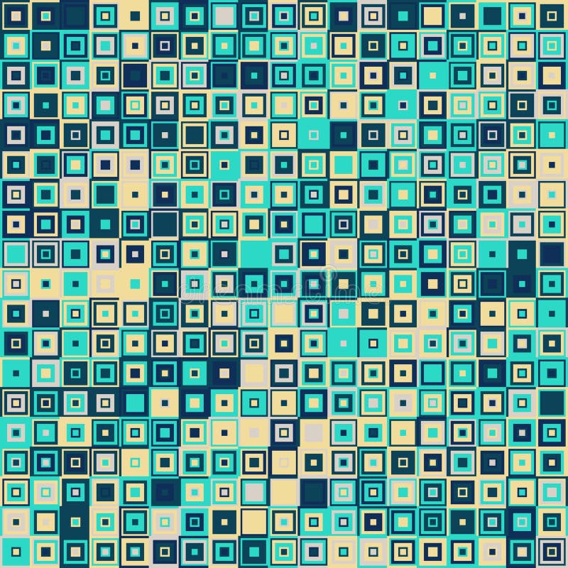 Seamless Square Mosaic Pattern - Vector Illustration Stock Vector ...