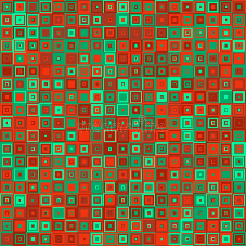 Seamless Square Mosaic Pattern - Vector Illustration Stock Vector ...