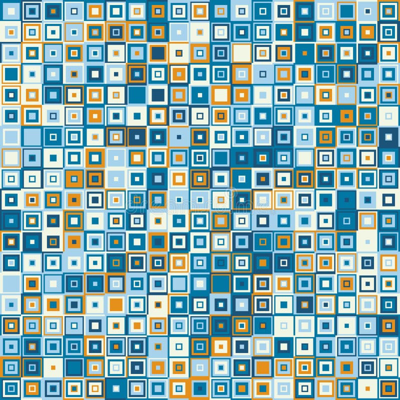 Seamless Square Mosaic Pattern - Vector Illustration Stock Vector ...