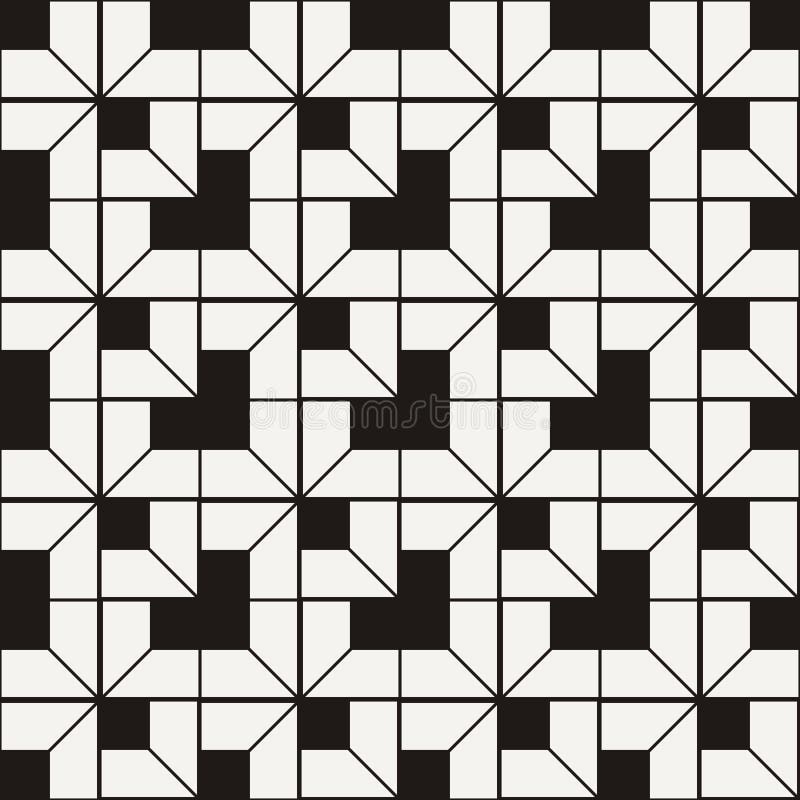 Seamless Square Pattern. Abstract Stripes Endless Background Stock ...