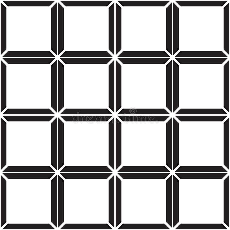 Seamless Square Pattern Tile Design Stock Vector - Illustration of ...
