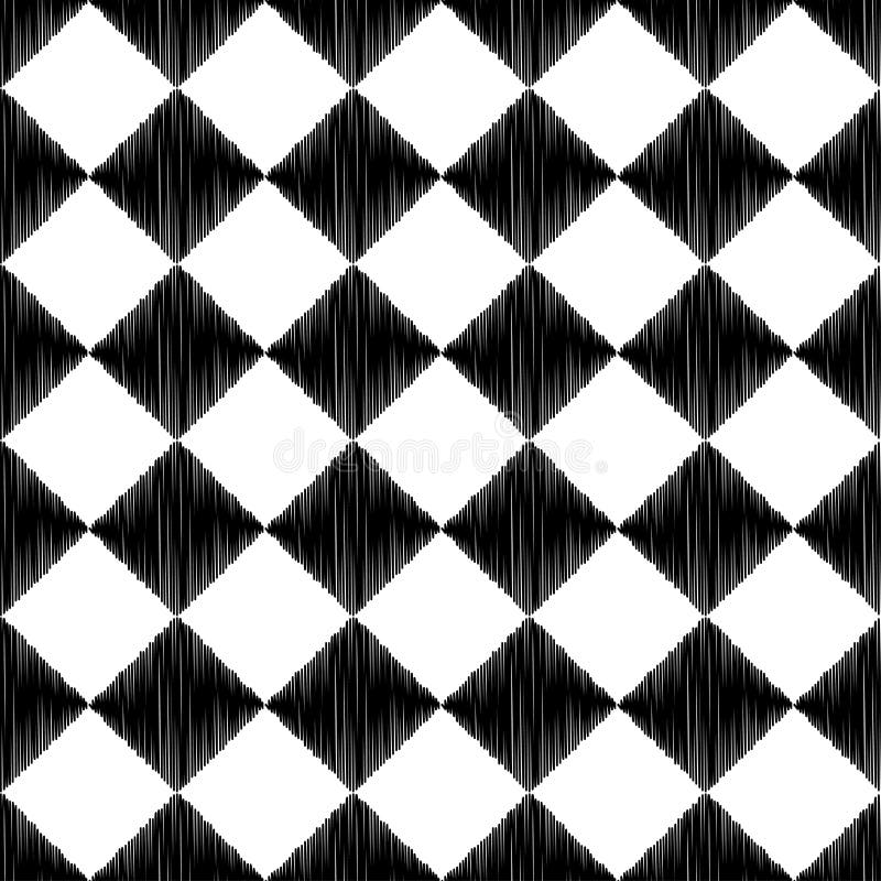 Seamless Square Rhombus Geometric Pattern Stock Vector - Illustration of color, monochrome: 57256151