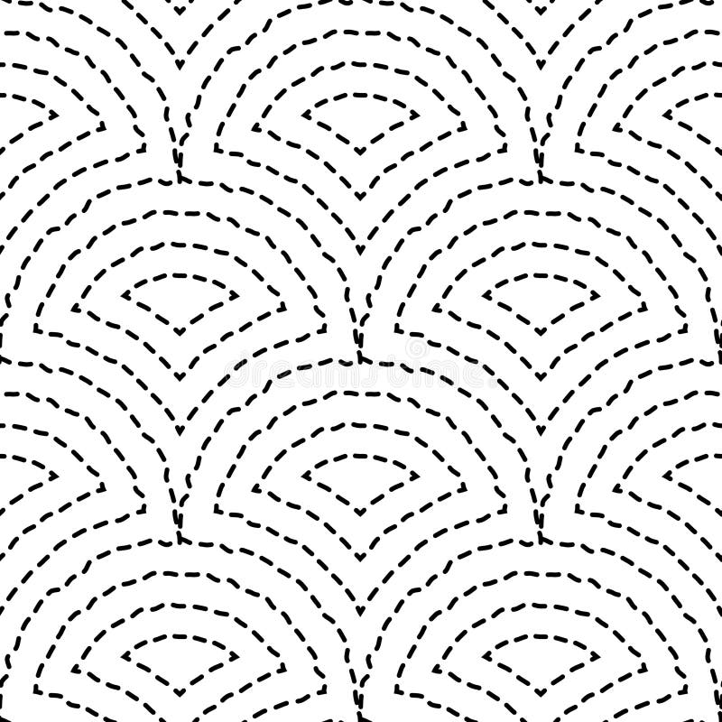 Seamless Square Small Dash Pattern Scales. Geometric Vector Background ...