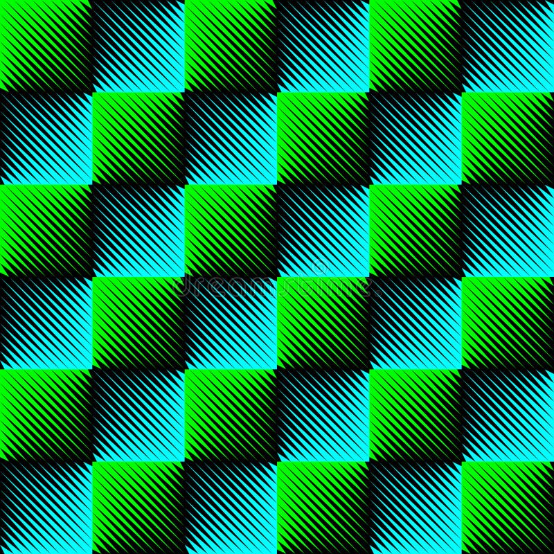 Seamless Square and Stripe Gradient Pattern. Wrapping Paper Stock ...