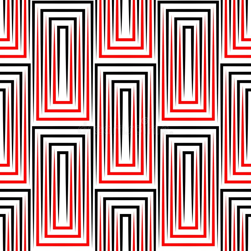 Seamless Square and Stripe Pattern Stock Vector - Illustration of ...