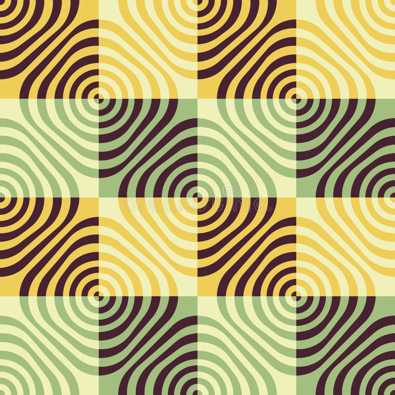 Seamless Square and Stripe Pattern Stock Vector - Illustration of ...