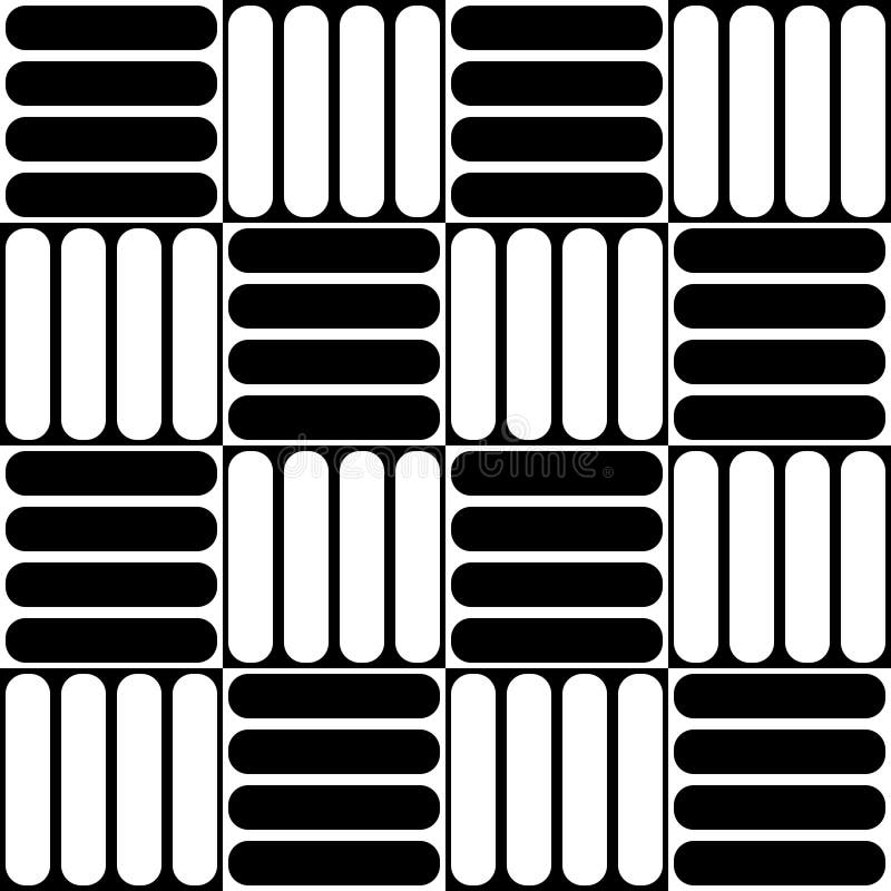 Seamless Square and Stripe Pattern Stock Vector - Illustration of ...